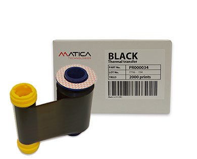 Ribbon mực in thẻ đơn sắc Đen Matica PR000034 - SmartID
